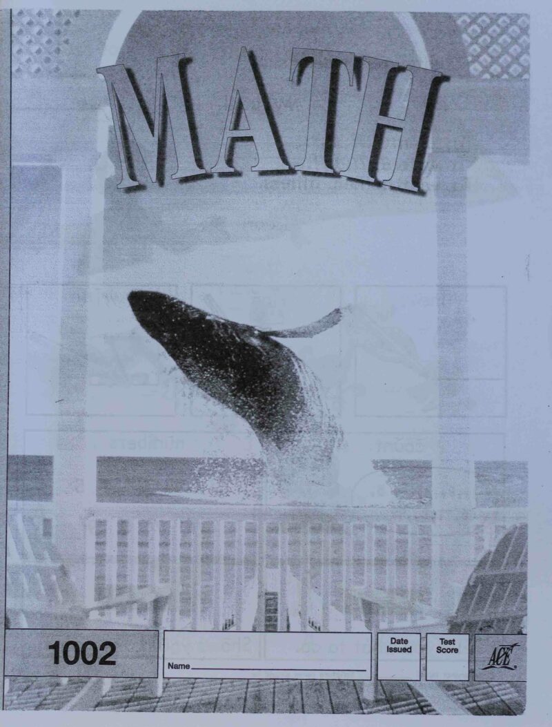 Maths PACE 1002 (Black & White) – Accelerated Education Enterprises